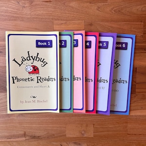 Ladybug Phonetic Readers, 6 Booklet Set, by Jean M Bischel, Based on ...