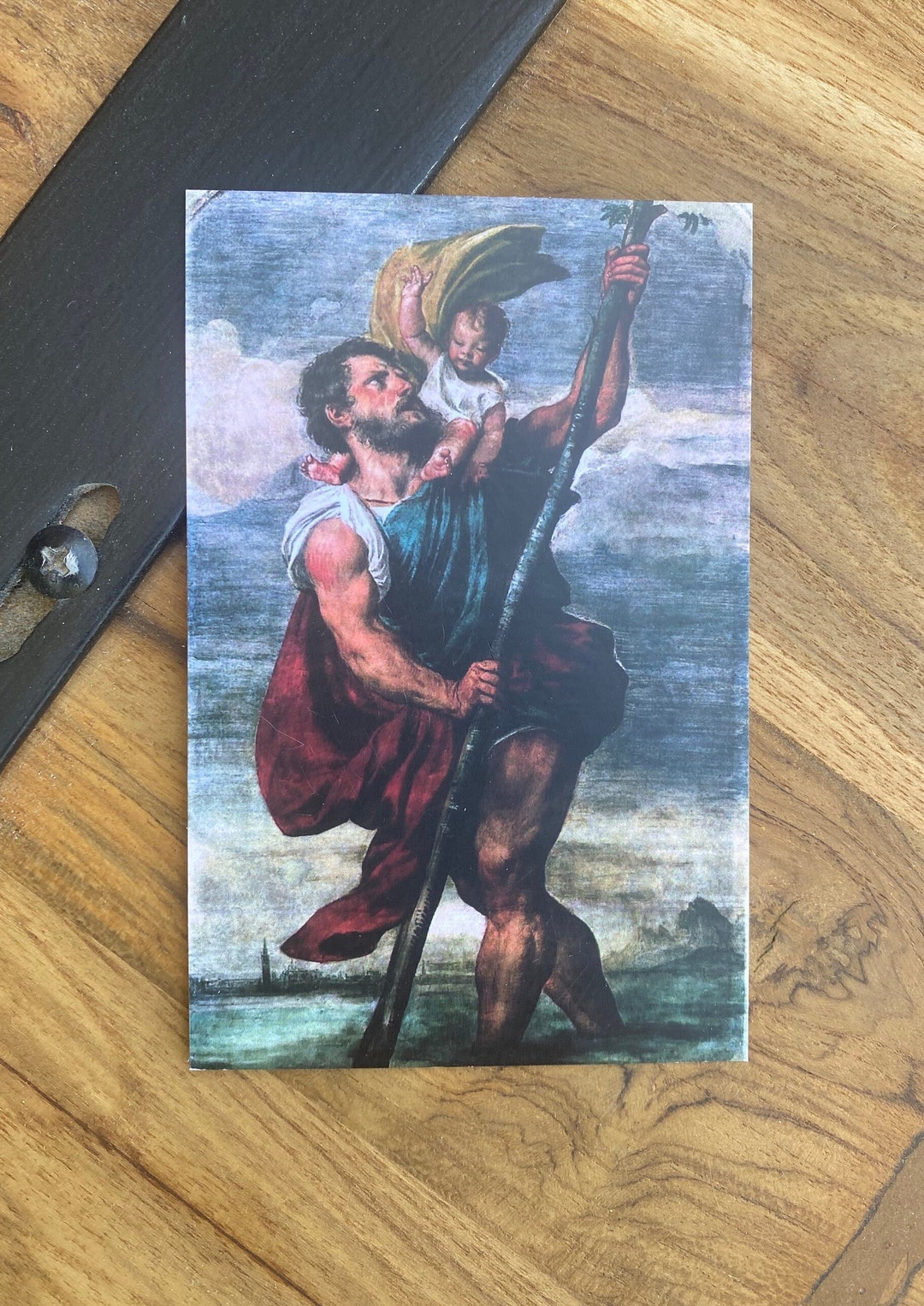 St. Christopher Travel Prayer Catholic Holy Card - Etsy