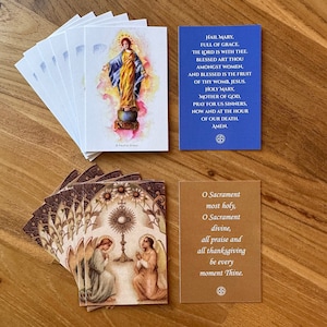 20 Pieces - Catholic Mini Holy Prayer Card Classroom Party Favors - 8 ...