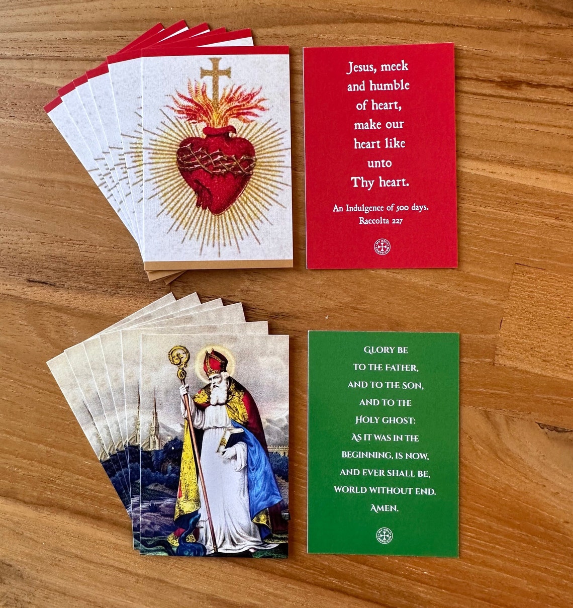 Mini Catholic Holy Prayer Cards - Classroom & Party Favors - 20 Pieces ...