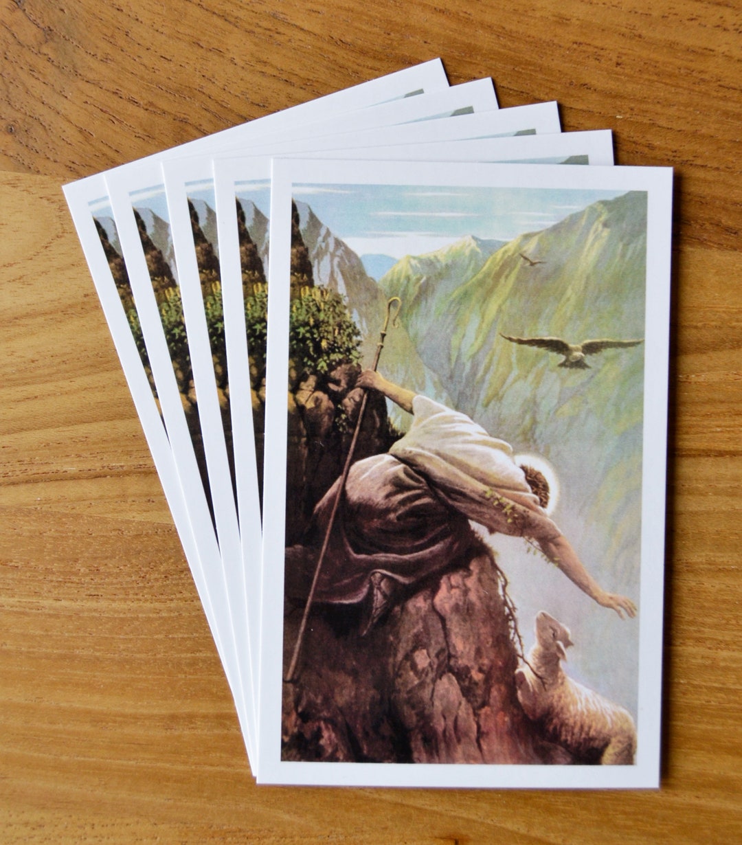Good Shepherd Holy Card: Lost Sheep Prayer Cards, Blank Back - Pack of ...