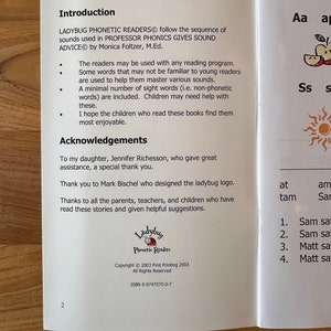 Ladybug Phonetic Readers, 6 Booklet Set, by Jean M Bischel, Based on ...