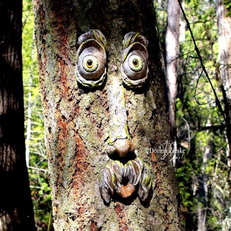 Tree Faces - Etsy