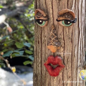 Lady Xyleena - Face Tree Art Female Tree Faces Gardeners Gift Garden ...