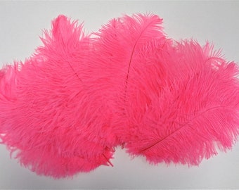 Hot pink feathers | Etsy