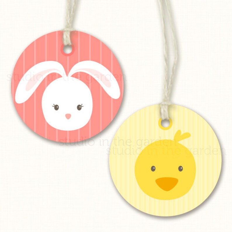 Instant Download Easter Gift Tags Baby Animals Printable Gift Labels ...