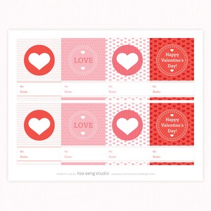 Printable Valentines - Instant Download Printable Valentine Cards - 2.5 ...