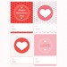 Printable Valentines - Instant Download Printable Valentine Cards - 2.5 ...