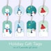 Printable Christmas Gift Tags - Printable Holiday Gift Tags - Penguins ...