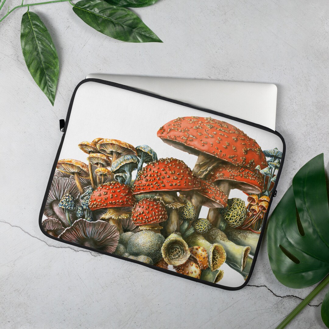 Mushrooms Laptop Sleeve - Etsy