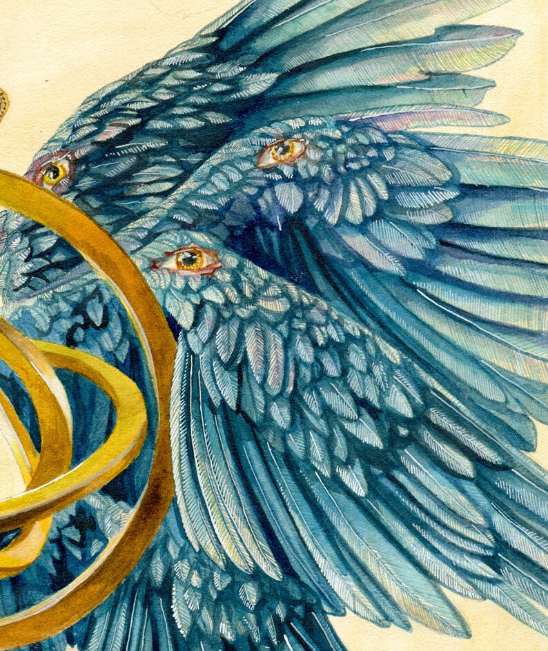 Seraphim Art Print, Angel Poster - Etsy