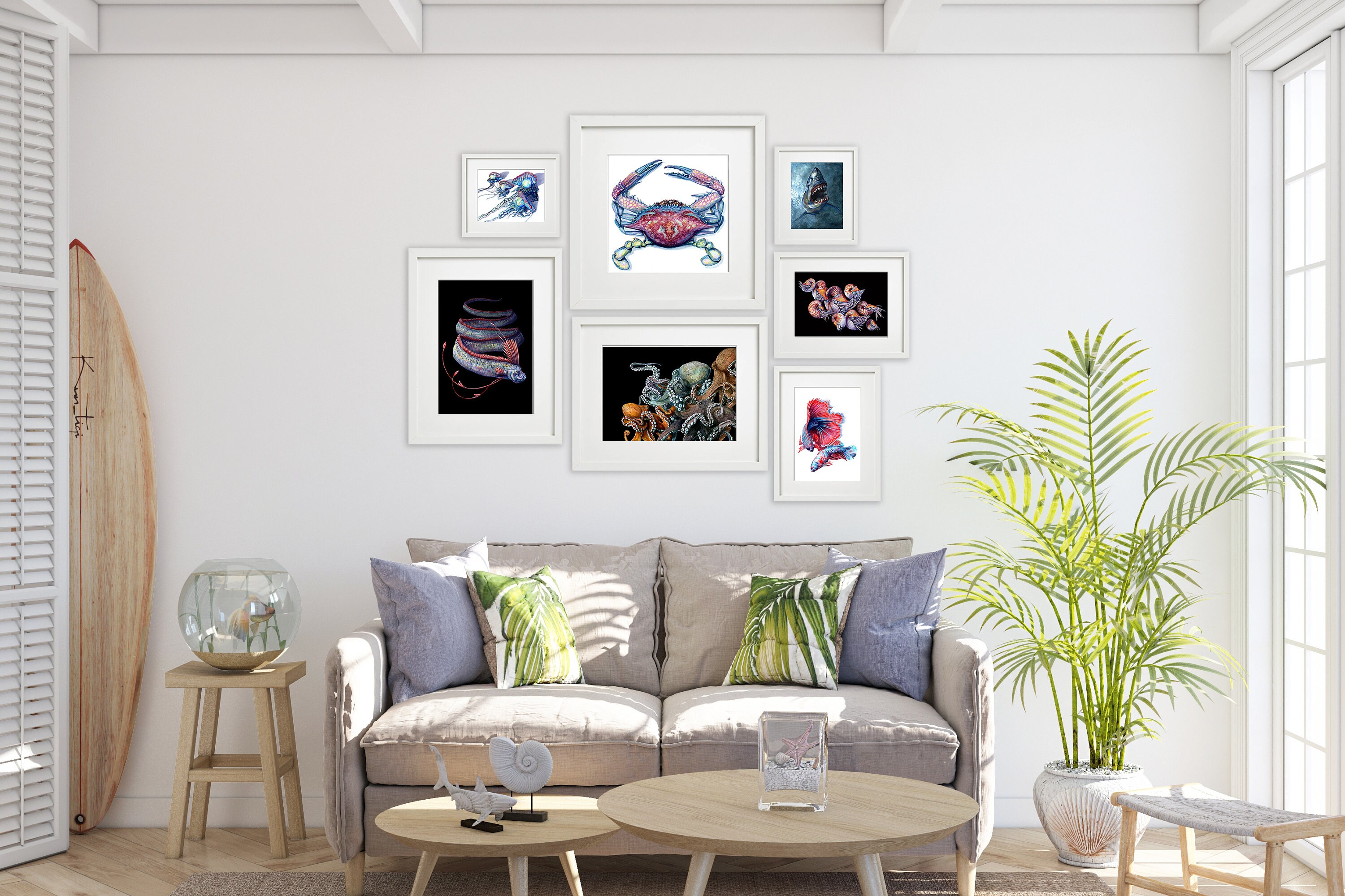 Nautilus Art Print, Deep Sea Poster - Etsy