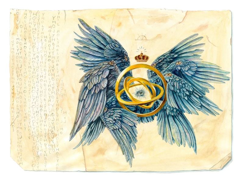 Seraphim Art Print, Angel Poster - Etsy