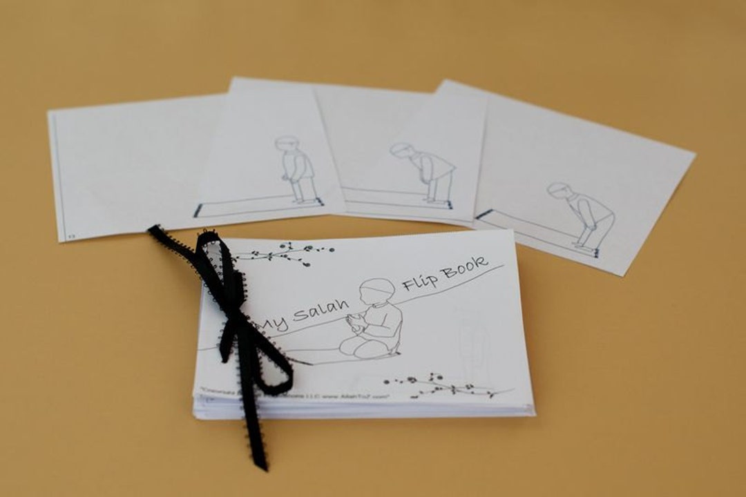 Salah, Islamic Prayer, Flip Book - Etsy