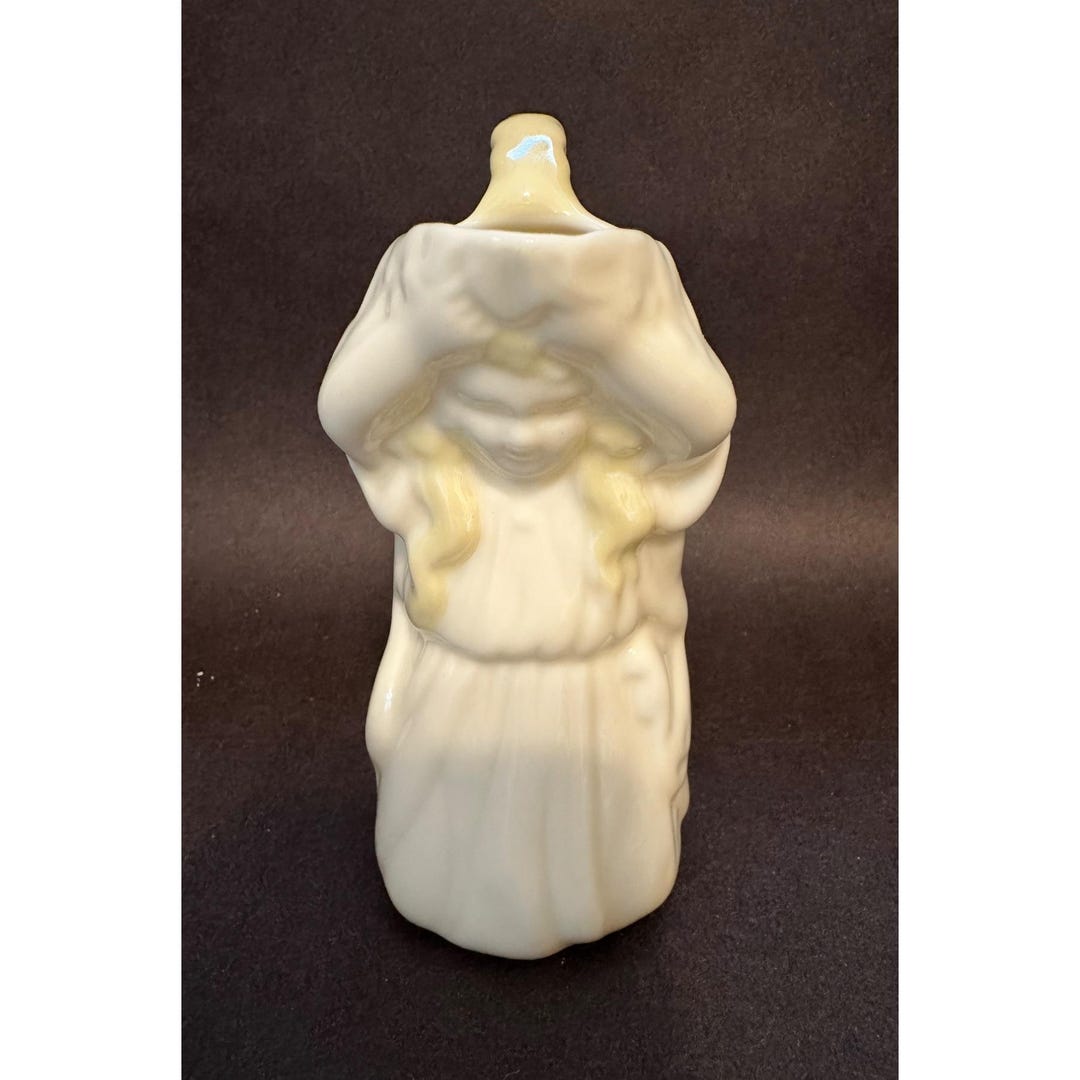 Vintage Belleek Ireland Ceramic Milk Maid Creamer Pitcher Undine Cream ...