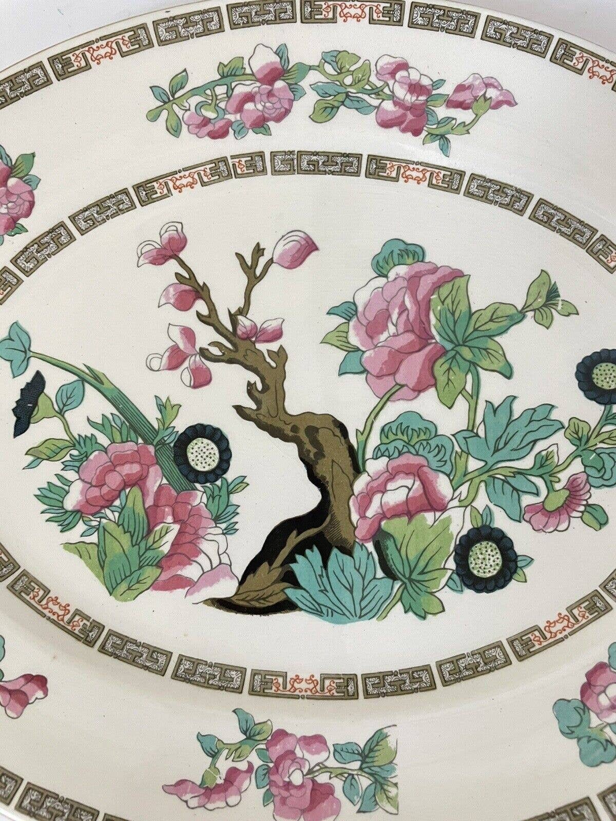 Morley Ware Indian Tree Dinner Plates, Serving Platter. England. 1940’s ...