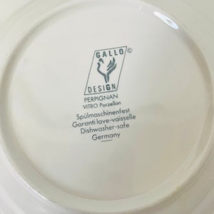 Villeroy & Boch Gallo PERPIGNAN Porcelain Soup Pasta Bowl Blue Yellow ...