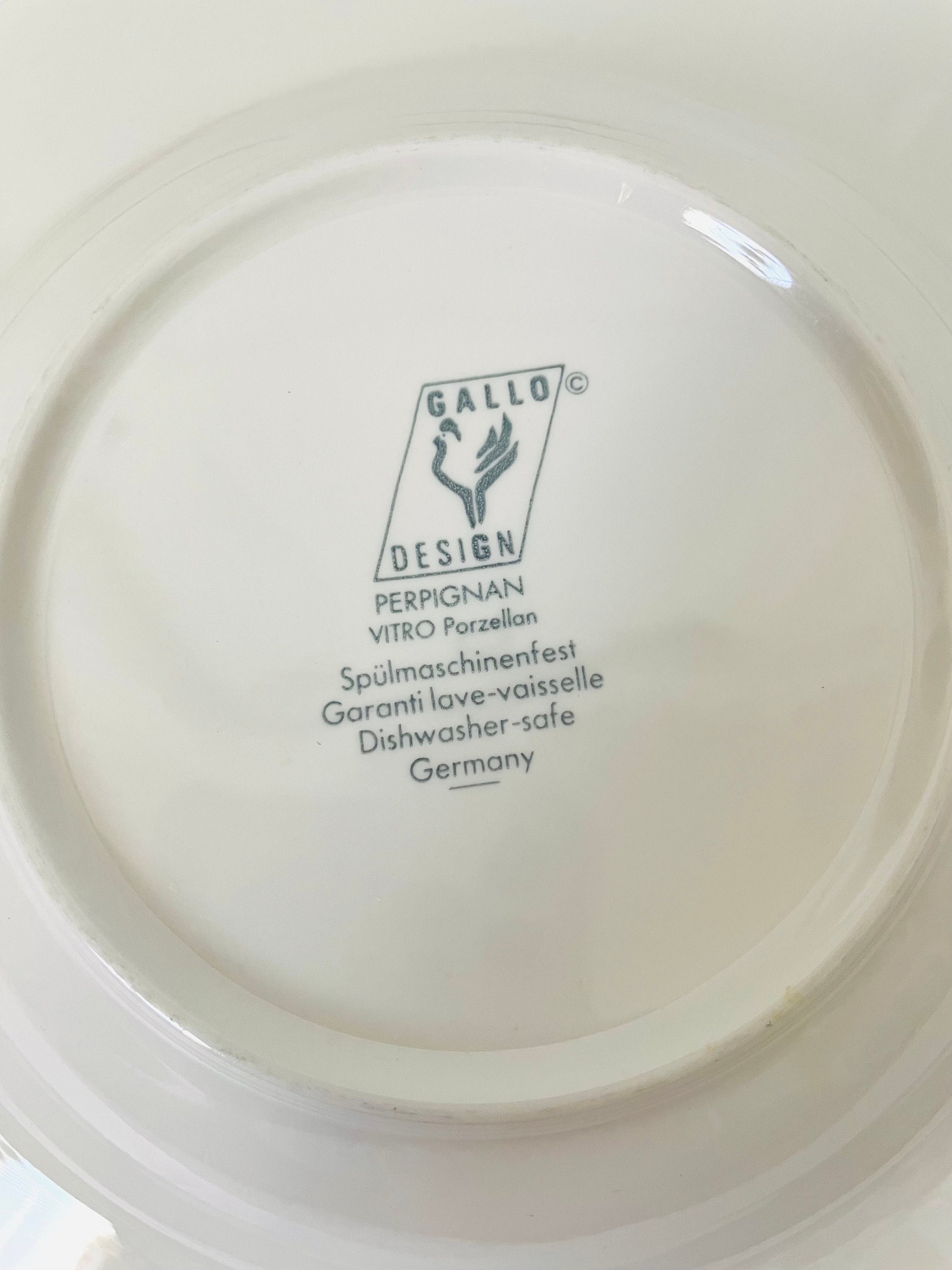 Villeroy & Boch Gallo PERPIGNAN Porcelain Soup Pasta Bowl Blue Yellow ...