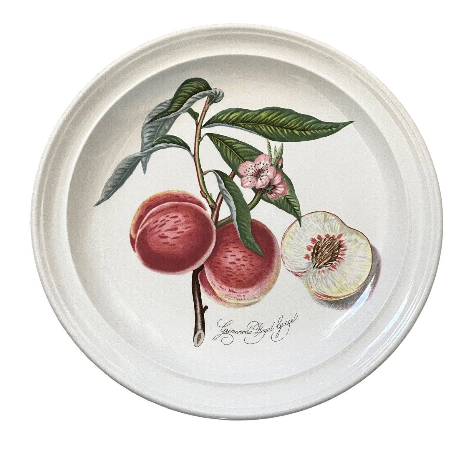 Vintage Portmeirion Pomona Grimwoods Royal George Peach 10.5” Dinner ...
