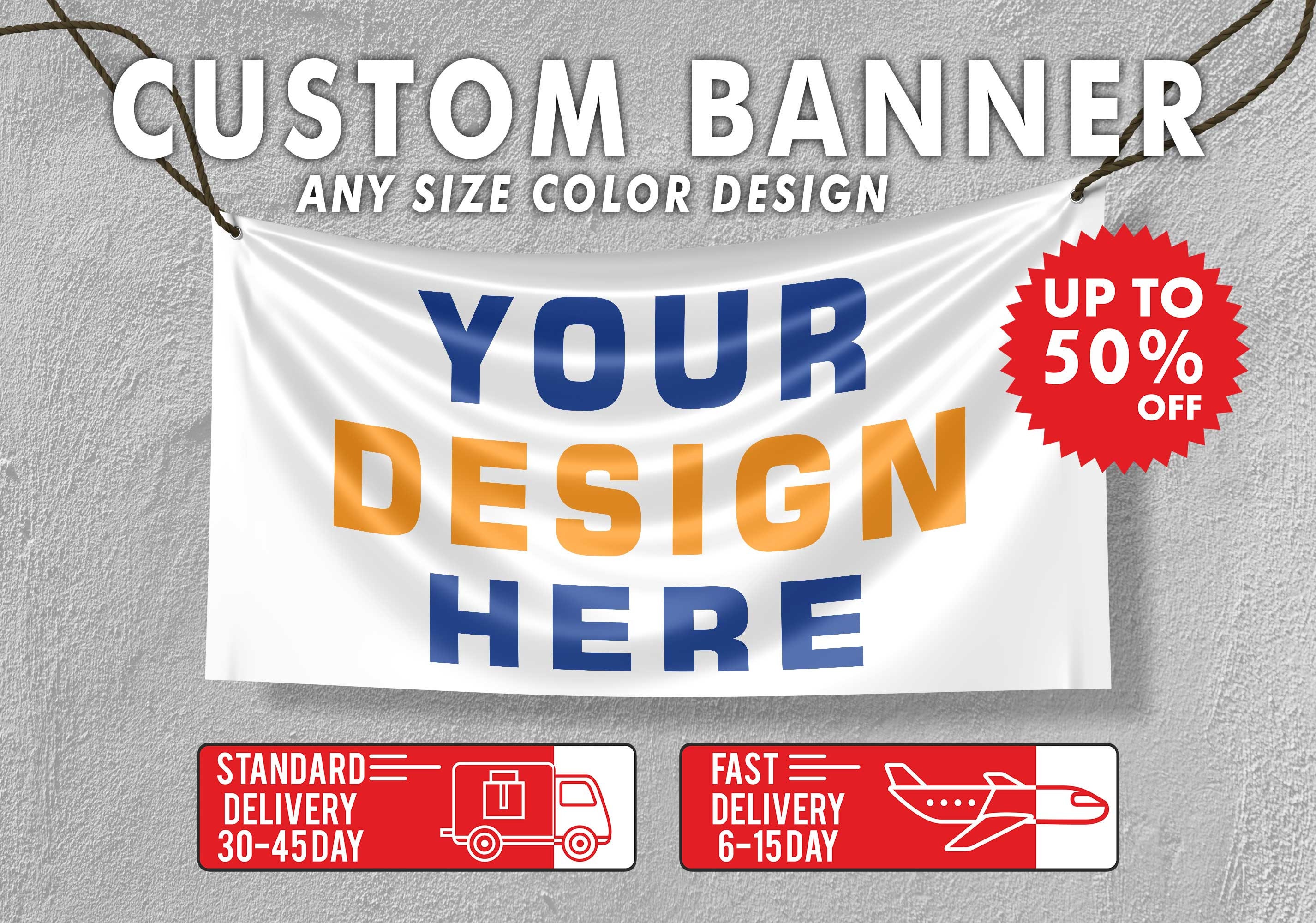 Creative Hanging Banner Design
