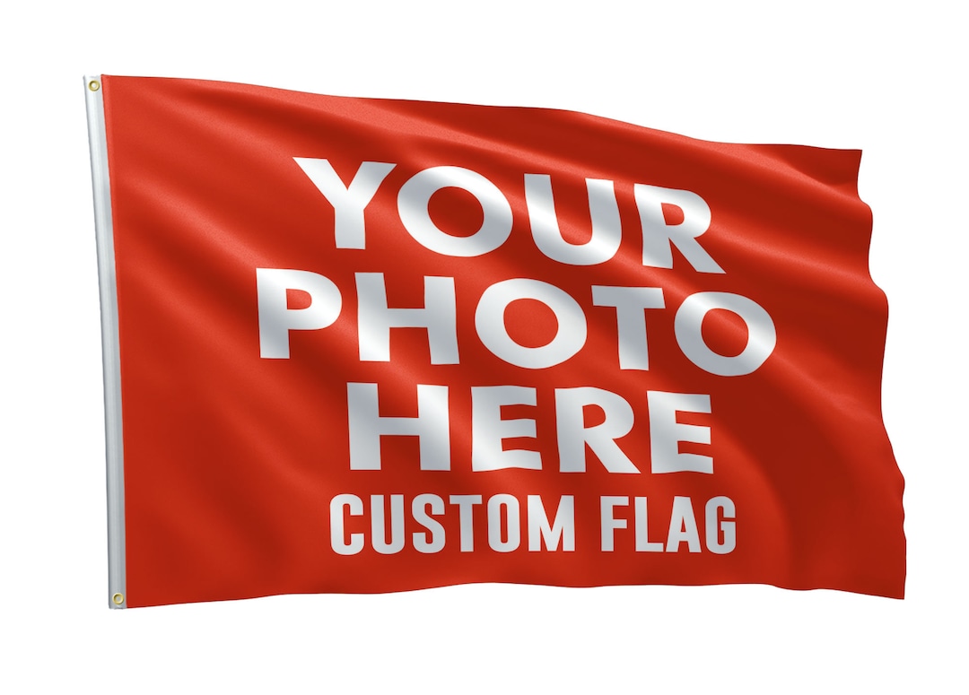 Custom Flag With Logo, Single, Double, Advertising, Personalized Gift ...
