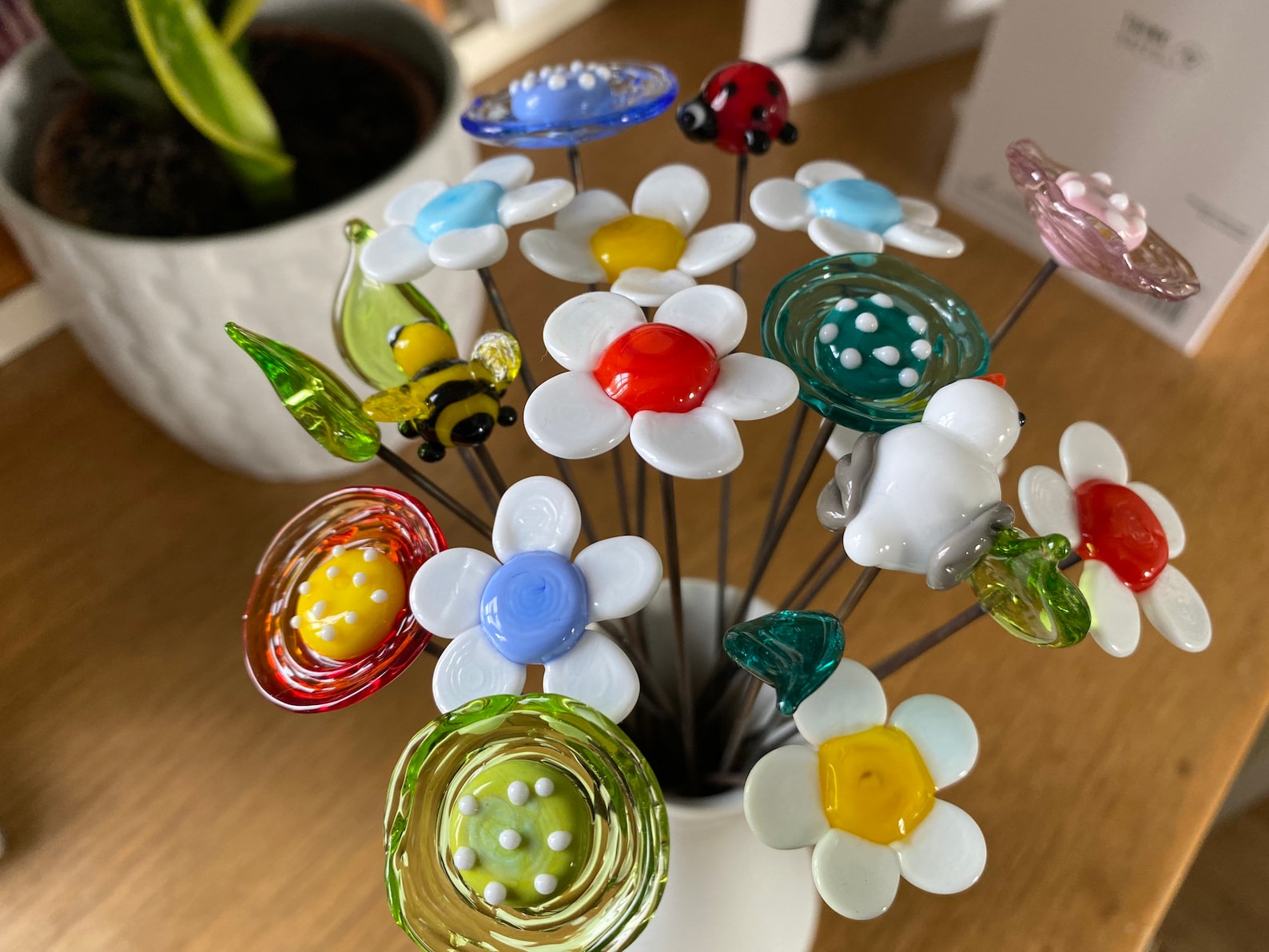 Lampwork Glass Flowers Individual Stems. - Etsy UK