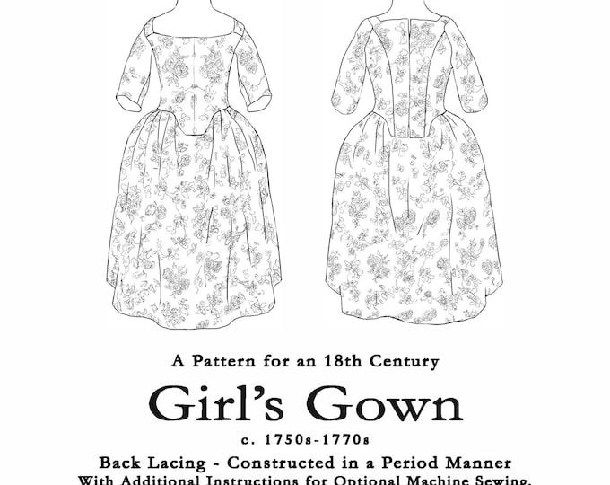 Larkin and Smith 18th Cen. Girls Gown Pattern - Etsy