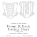 Larkin and Smith Front and Back Lacing Stays Pattern - Etsy