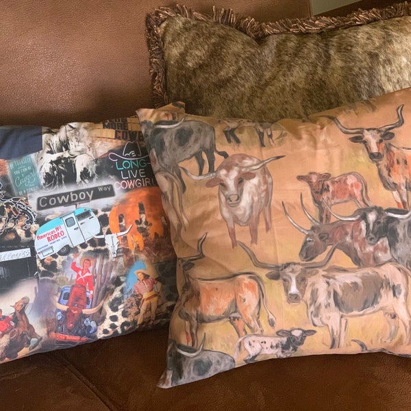 Western Pillow - Etsy
