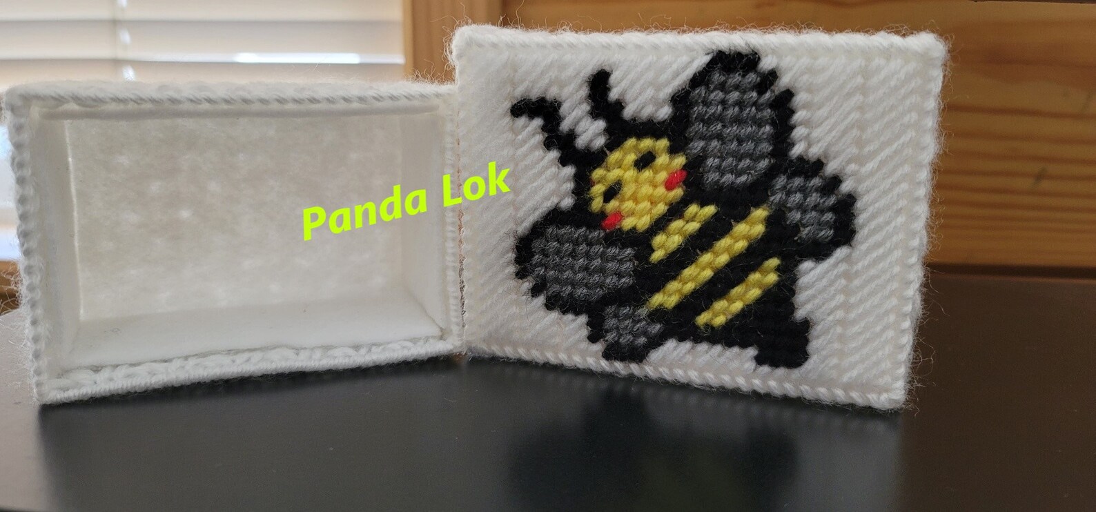 Bee Plastic Canvas Trinket Box With Lid PDF Pattern Only Instant ...