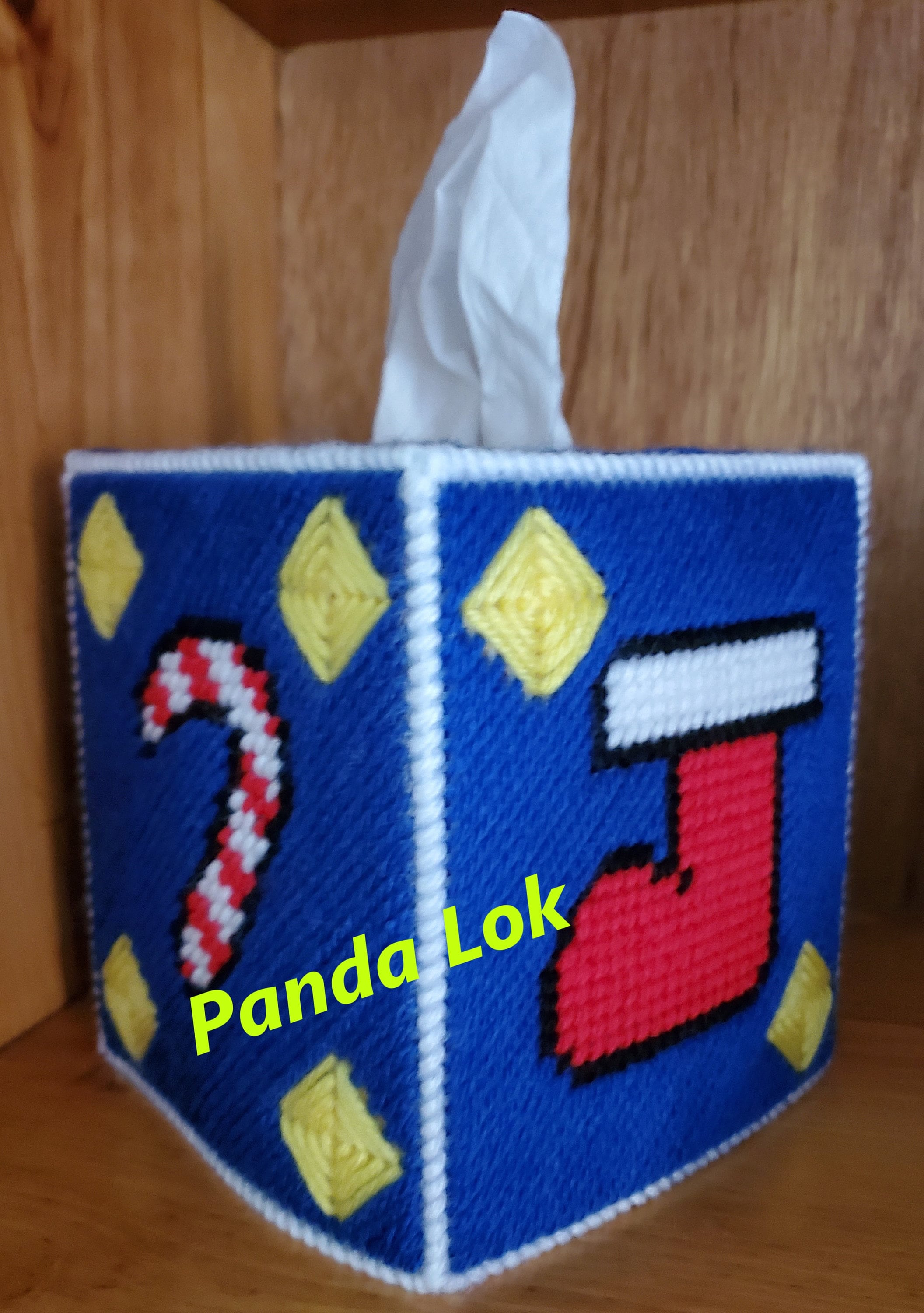 Christmas Santa Plastic Canvas Tissue Box Cover PDF Pattern Only ...