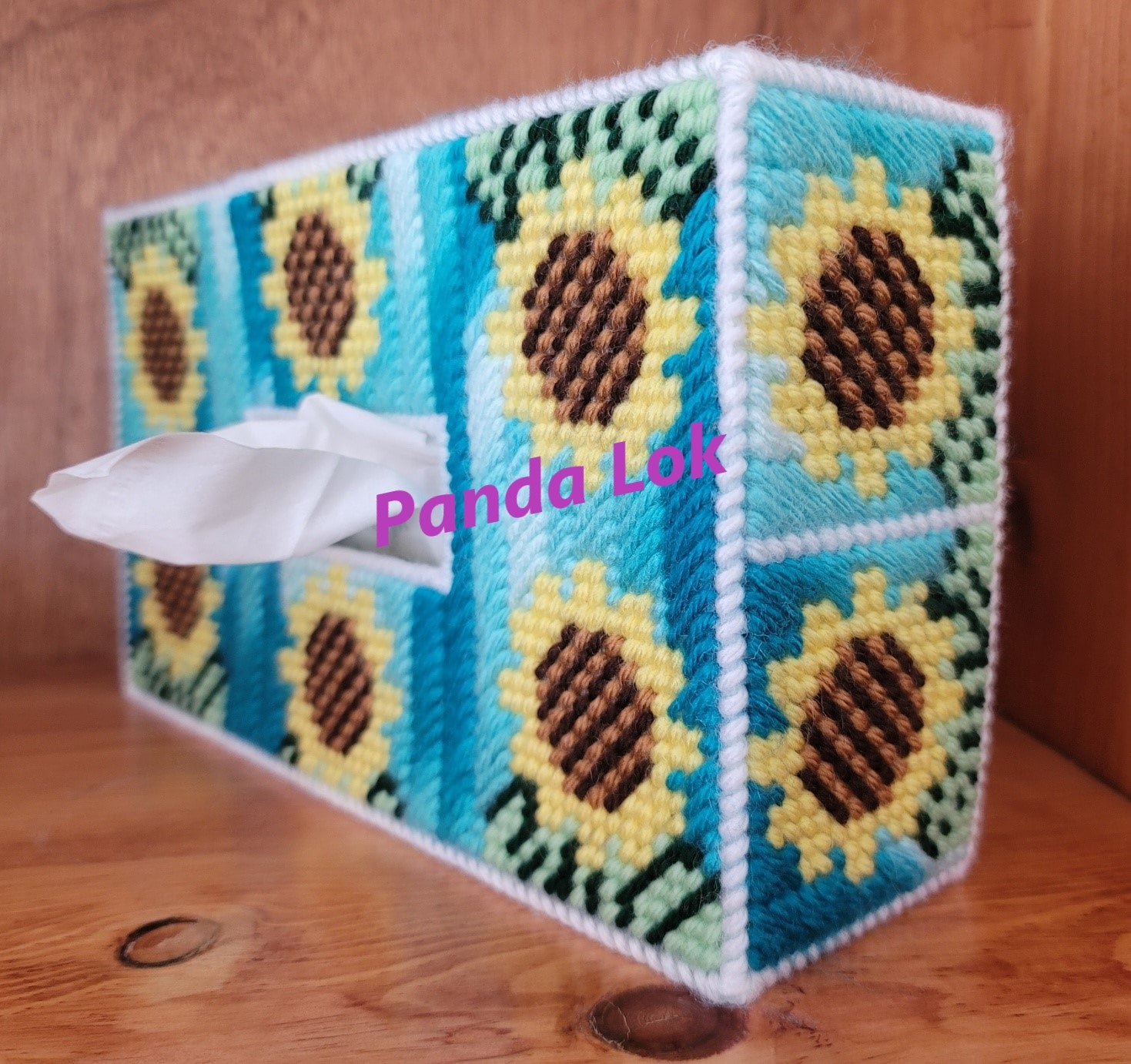 Sunflower Plastic Canvas Tissue Box Cover PDF Pattern Only Instant ...
