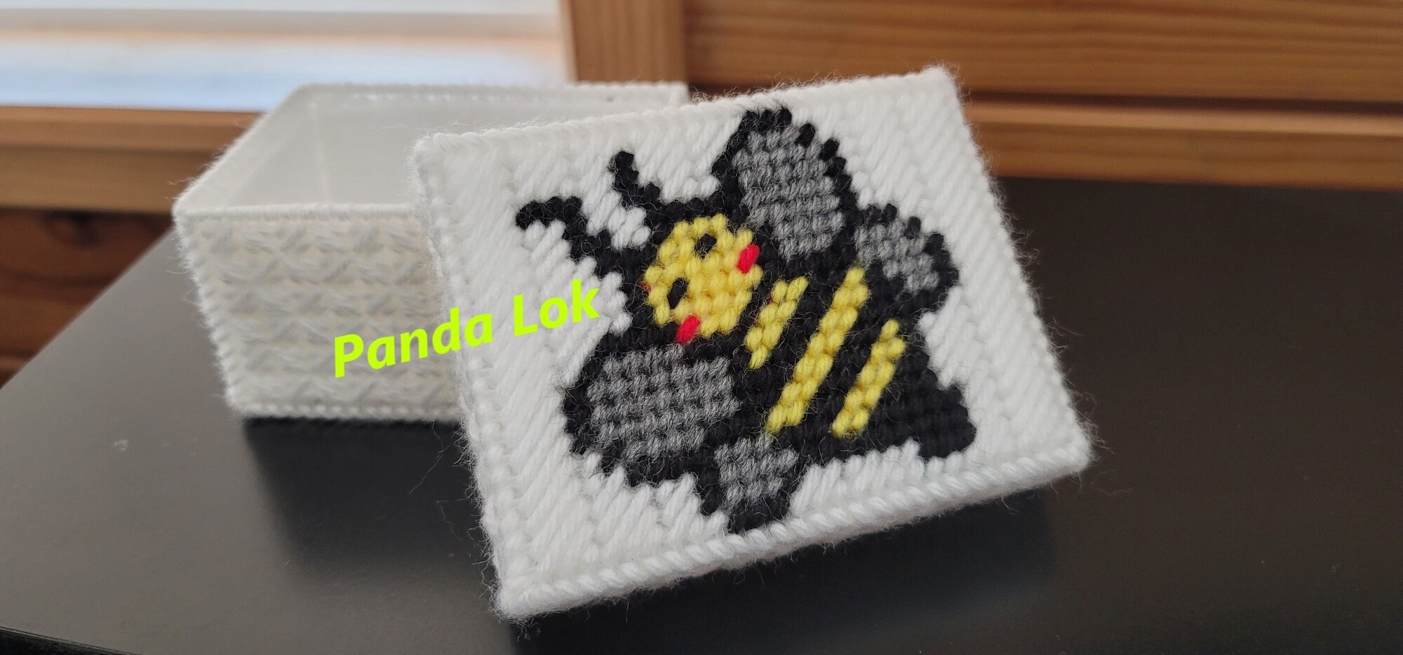 Bee Plastic Canvas Trinket Box With Lid PDF Pattern Only Instant ...