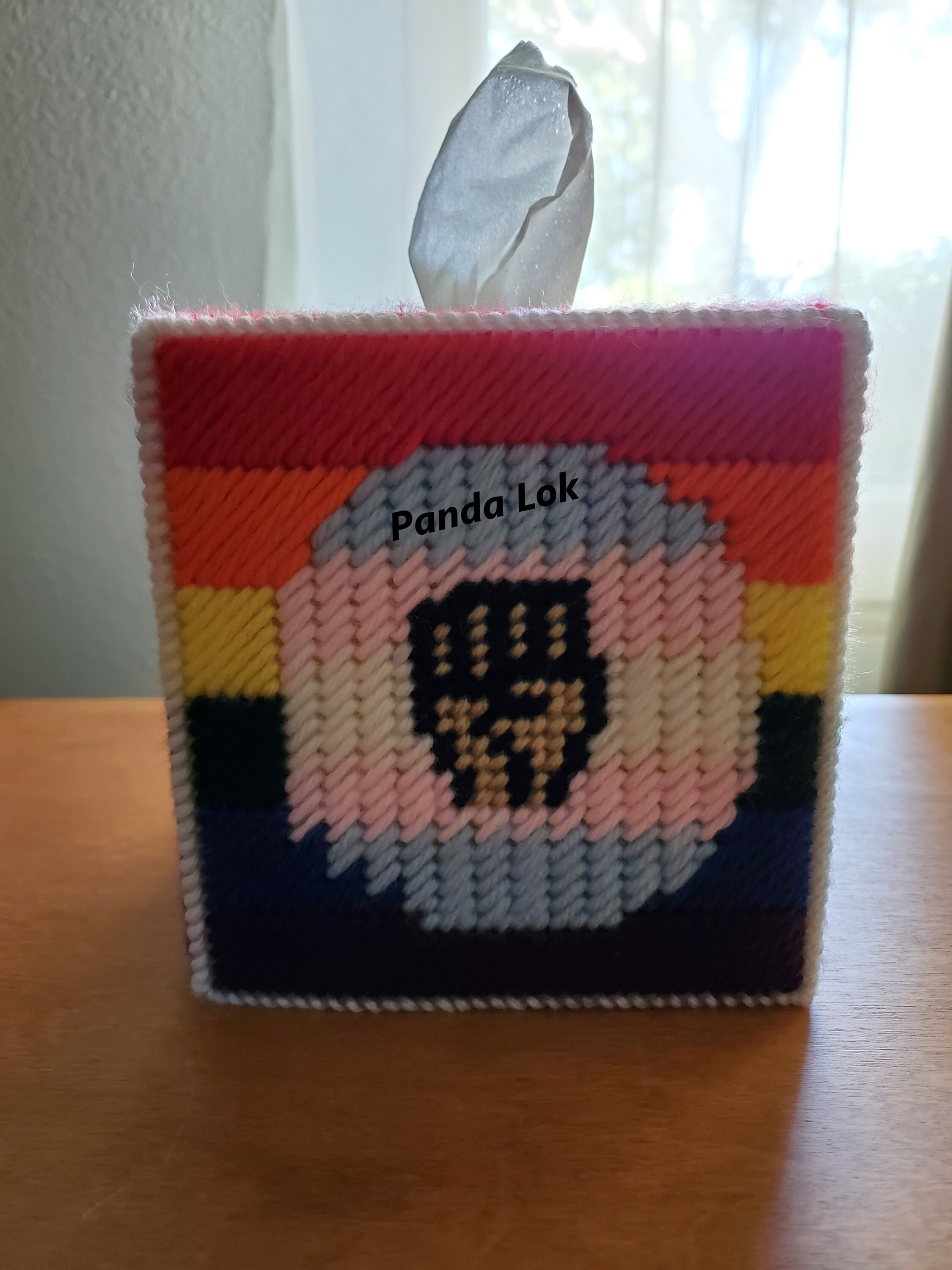 Pride Transgender Rainbow Flag LGBTQ Plastic Canvas Tissue Box Cover ...