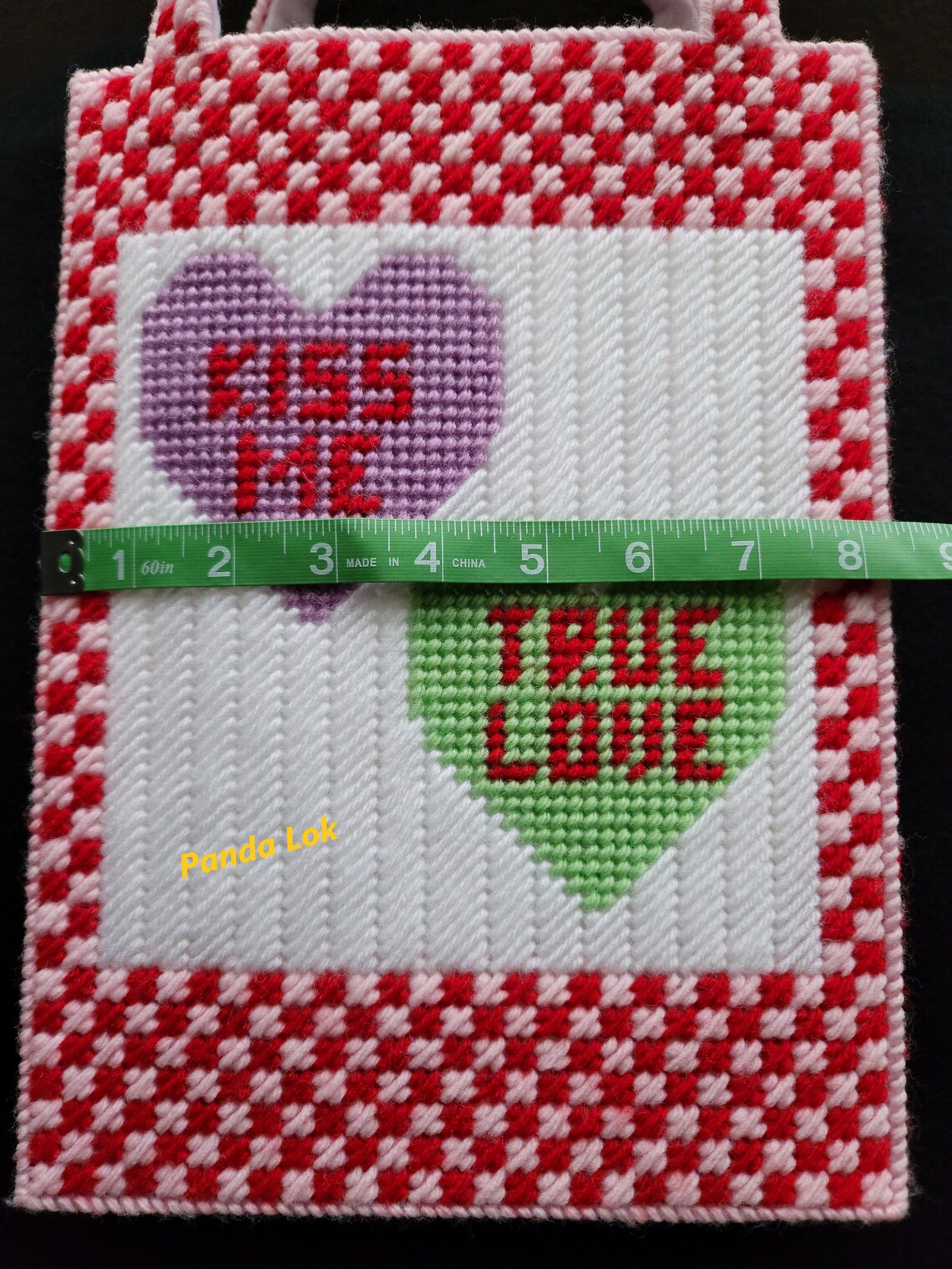 Valentine's Day Conversation Hearts Plastic Canvas Tote Bag PDF Pattern ...