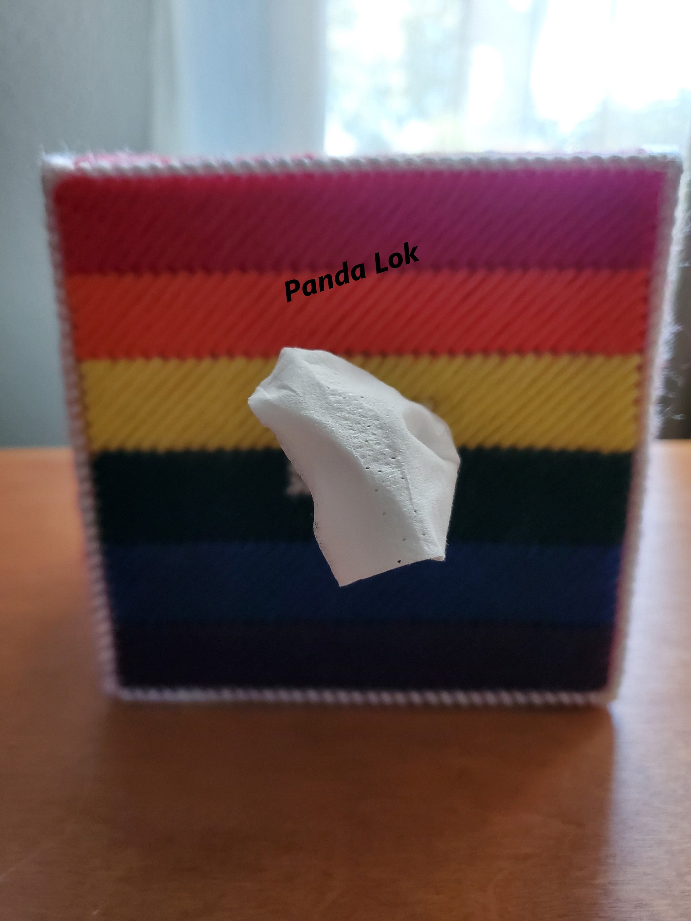 Pride Transgender Rainbow Flag LGBTQ Plastic Canvas Tissue Box Cover ...