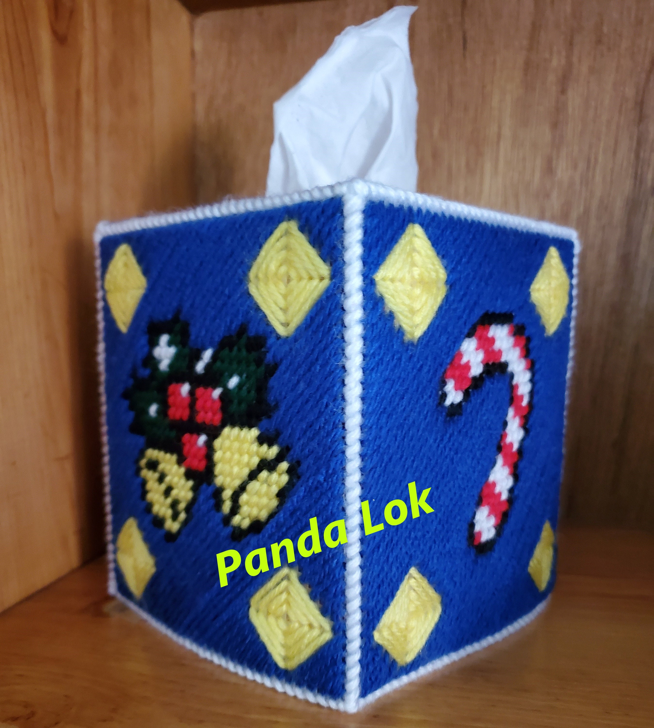 Christmas Santa Plastic Canvas Tissue Box Cover PDF Pattern Only ...