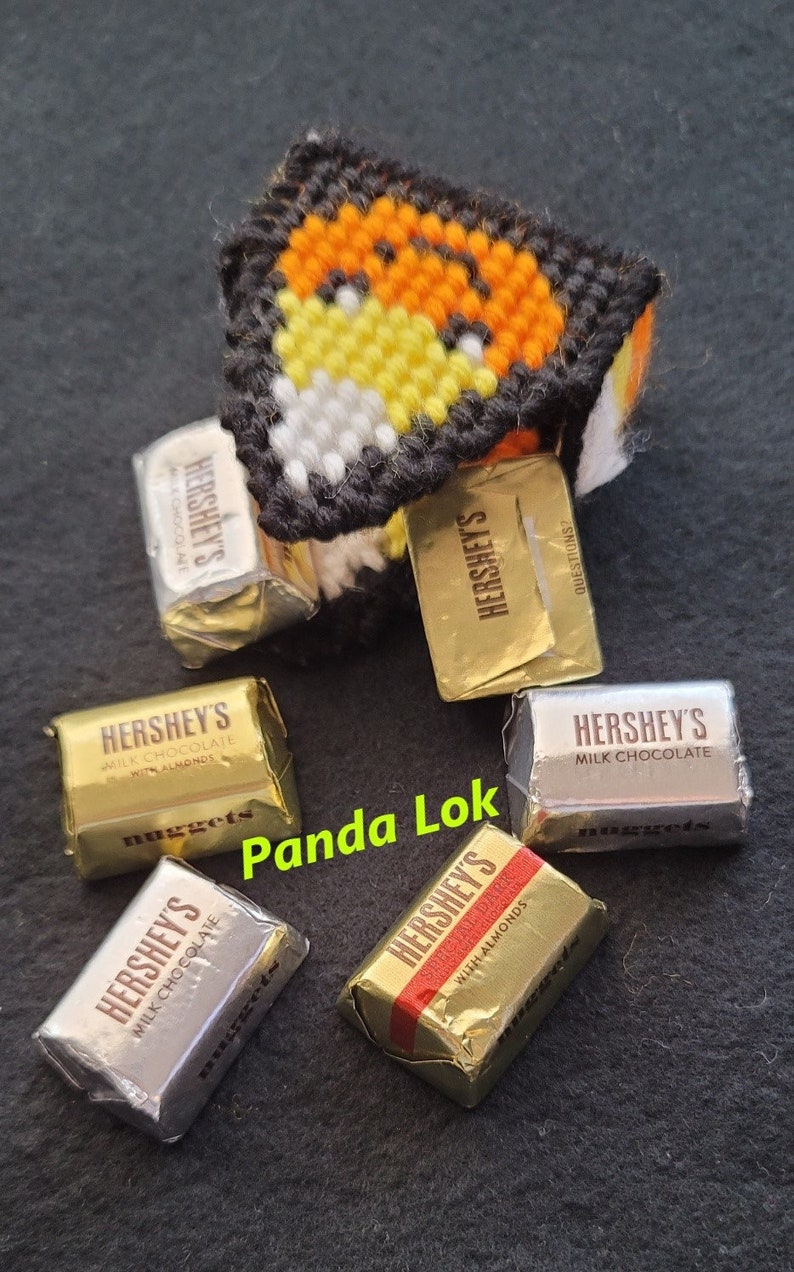 Candy Corn Plastic Canvas Halloween Candy Holder PDF Pattern Only ...