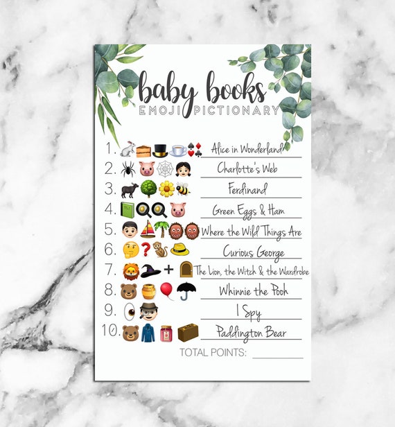 Baby Shower Emoji Pictionary Game With Answer Key Etsy Baby Shower Emoji Pictionary Game With Answer Key Etsy