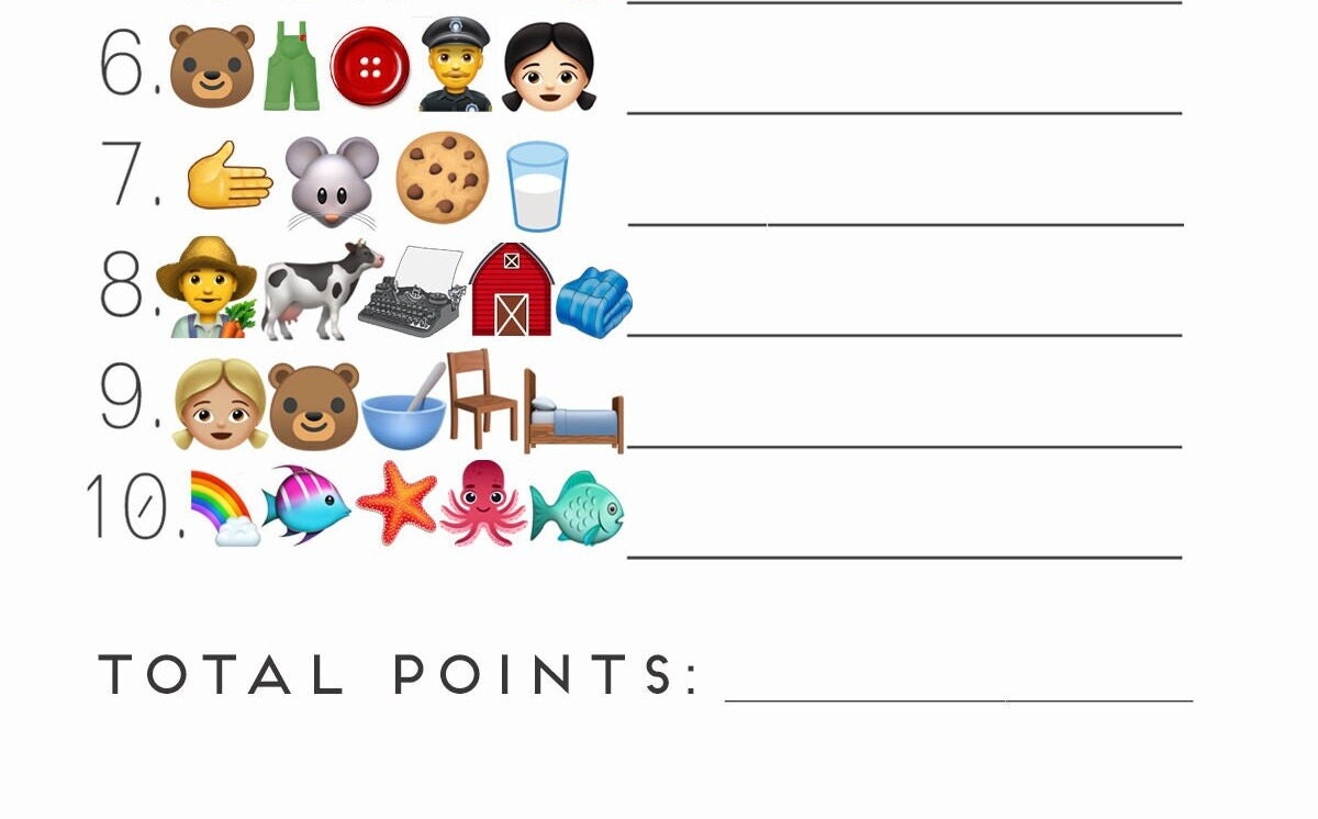 Guess The Emoji Ruler And Books
