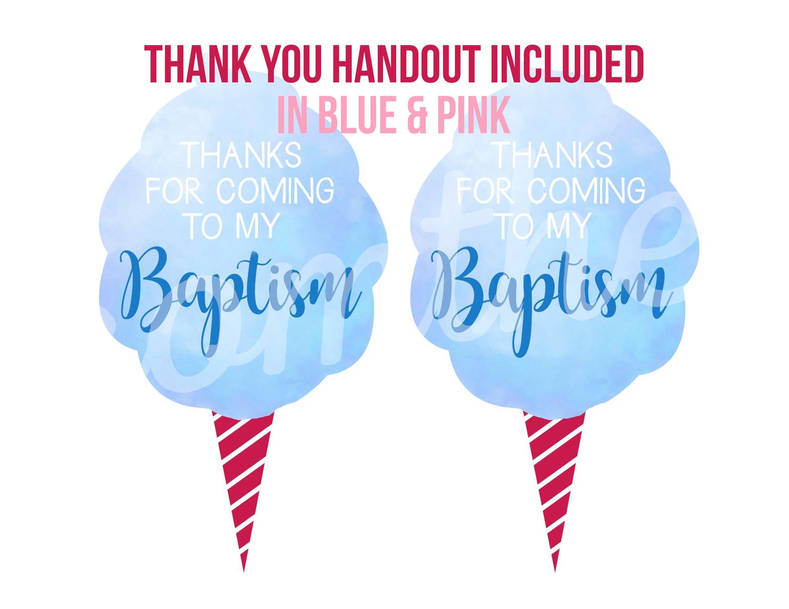 Cotton Candy Baptism Talk – Printable Handout (PDF) - Etsy