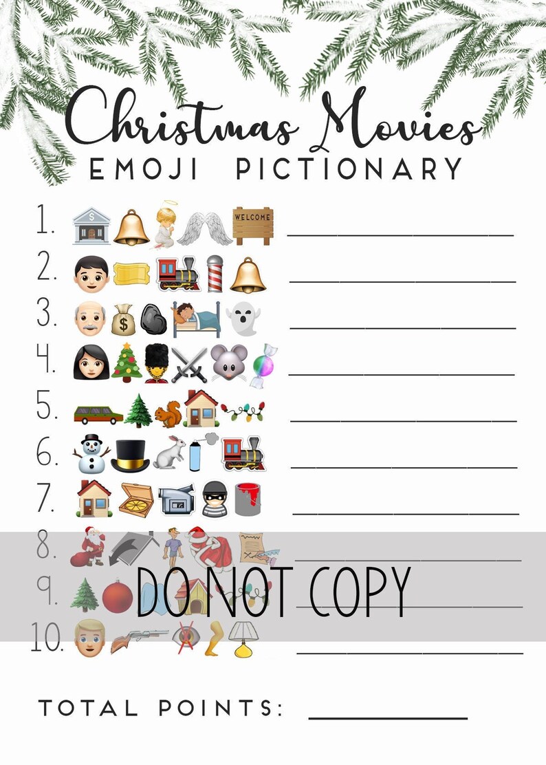 Christmas Emoji Pictionary Free Printable 2023 Top Awesome Review Of 