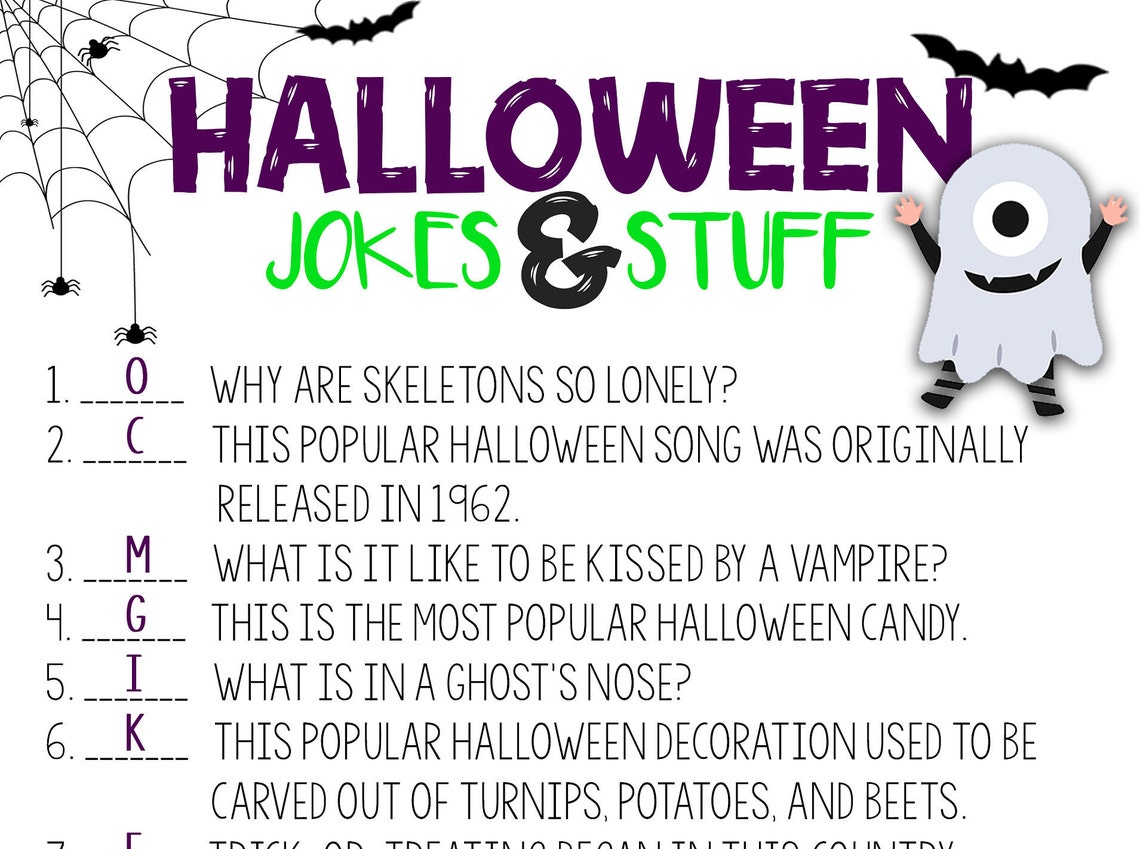 Pack of Holiday Class Party games jokes and fun trivia | Etsy