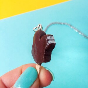 MADE TO ORDER Mickey Mouse Ice Cream Bar Pendant Necklace Handmade Mini ...