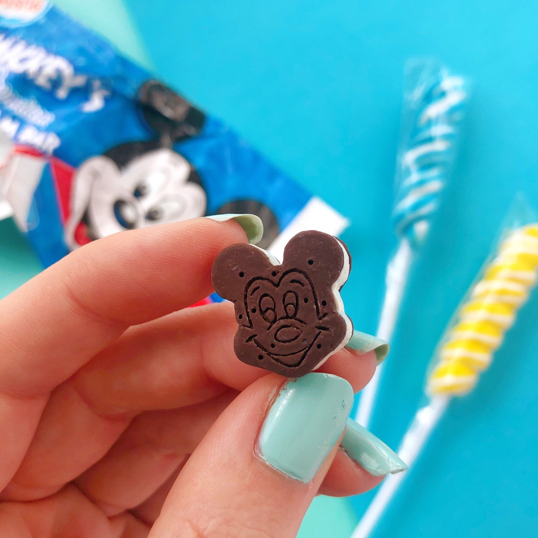 MADE TO ORDER Mickey Mouse Ice Cream Sandwich Pin Handmade Mini Food ...
