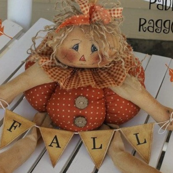 Primitive Pumpkin Doll Pattern - Etsy