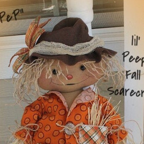 Primitive Scarecrow Pattern Scruff the Scarecrow PDF Sewing - Etsy