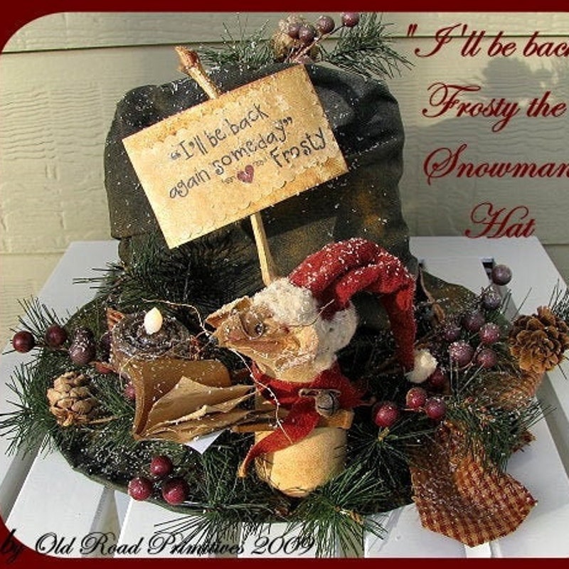 Pattern to Make Snowman Hat - Etsy