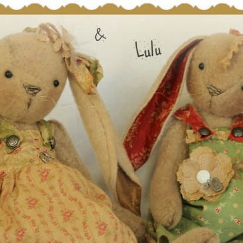Primitive Bunny Rabbit Pattern Lil' Spring Bunny PDF - Etsy