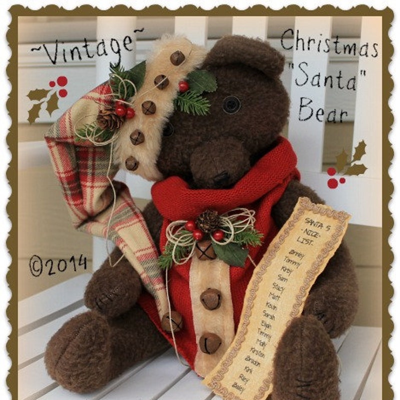 Primitive Bear - Etsy